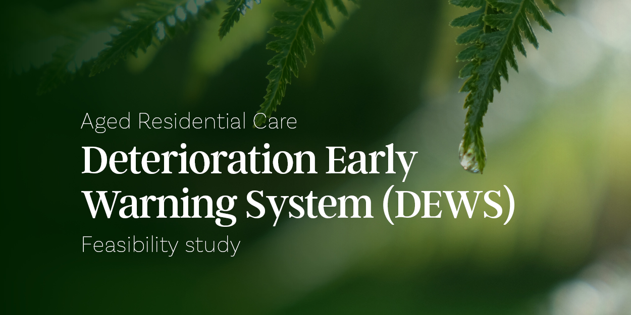 Webinar Deterioration Early Warning System Dews For Aged Residential Care Health Quality